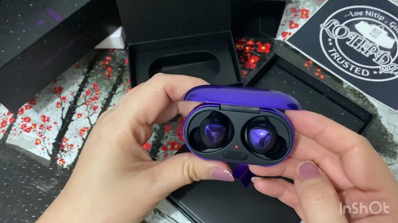 Unboxing BTS Samsung Earbuds+ Original with chargerpad wireless BTS ...