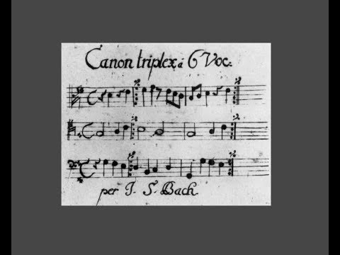 J.S.Bach - Canon triplex a 6 voc: (BWV 1076) - YouTube