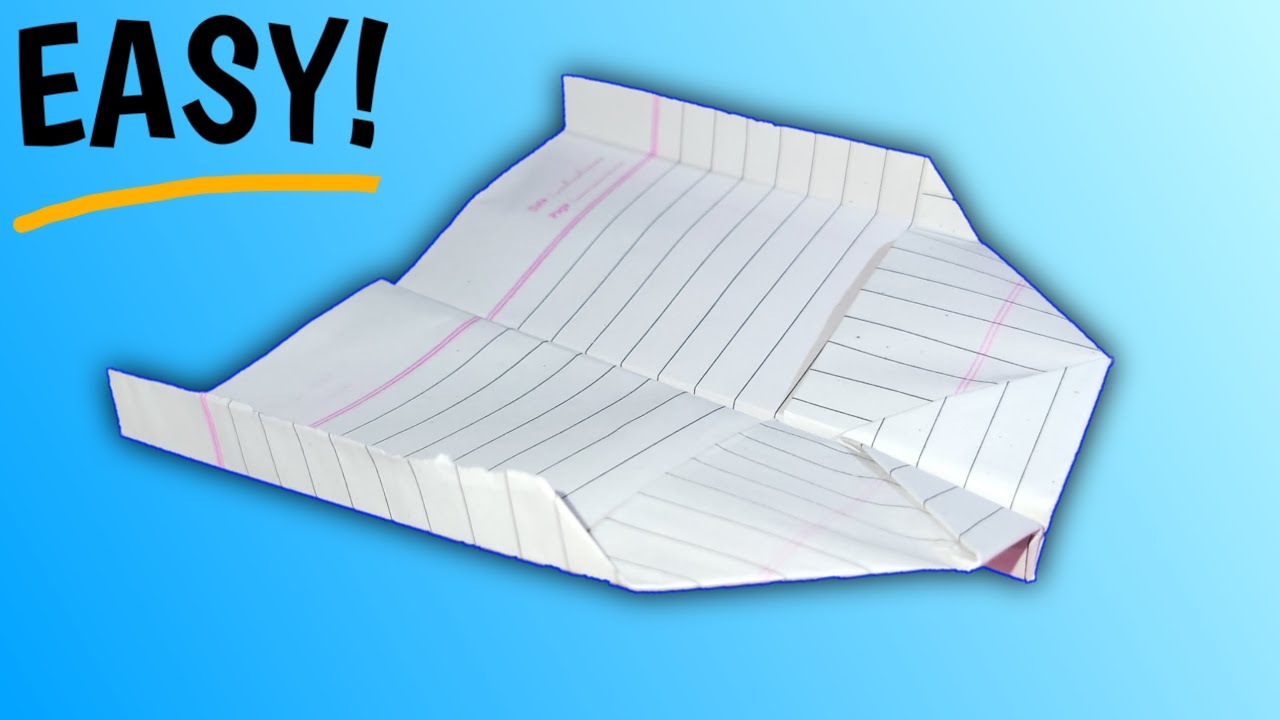 How to make the BEST Paper Glider || BEST Paper Plane || Diy Crafts Boy ...