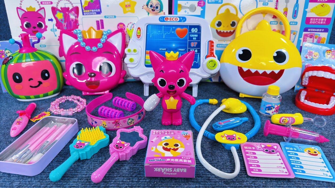 8 Minutes Satisfying with Unboxing Pinkfong Doctor Toy Collection ASMR ...