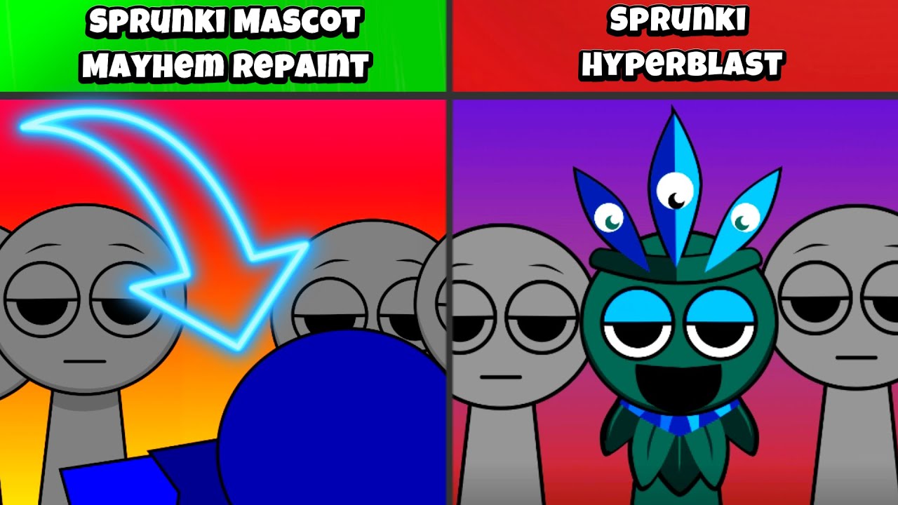 Sprunki: Mascot Mayhem Repaint vs. Hyperblast 🚀 - YouTube