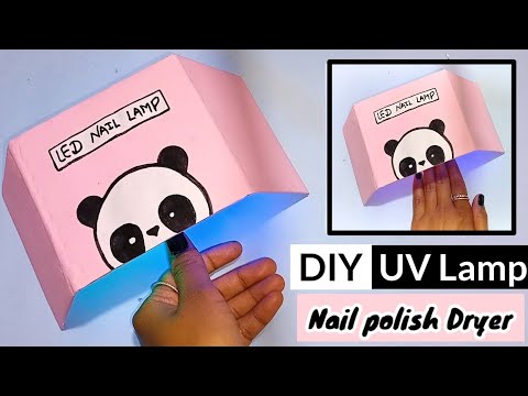 How to make uv light for nails||diy uv light for nails||nail paint ...