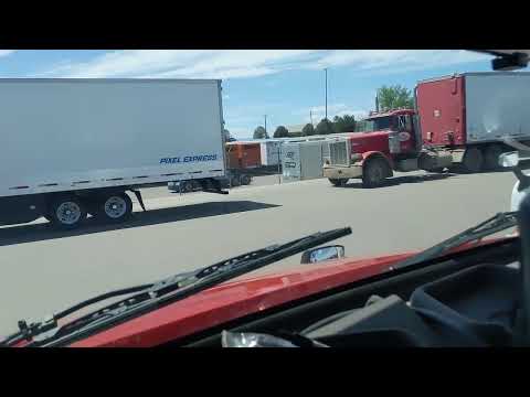 Waiting to be unloaded at the Target distribution center in Pueblo ...