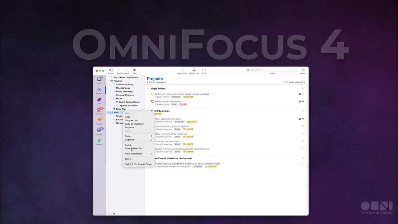 Getting Started in OmniFocus 4 - YouTube