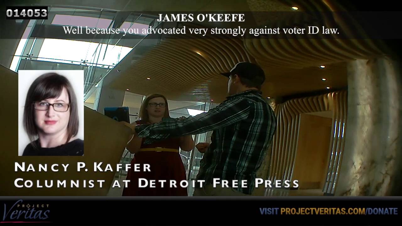 James O'Keefe Confronts Nancy Kaffer of Detroit Free Press About ...
