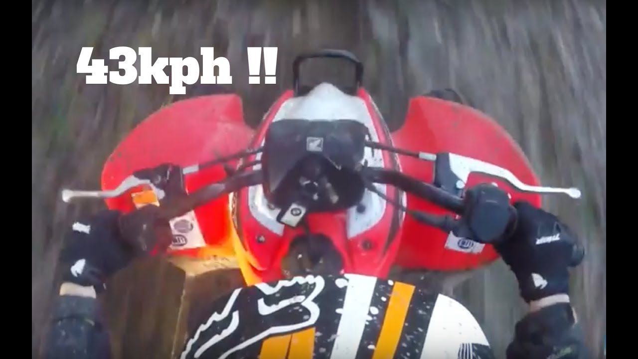 Honda TRX 90 top speed - YouTube