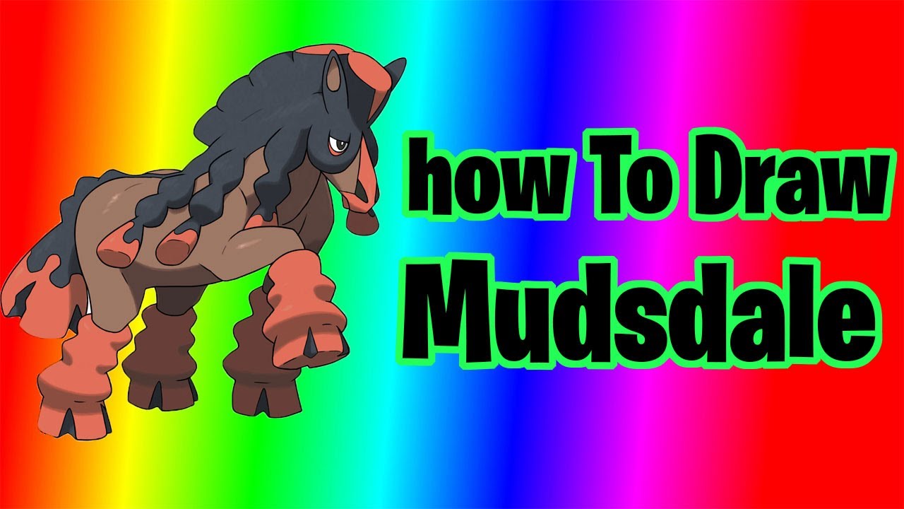 How To Draw Mudsdale From Pokemon Gen 7 Speed Drawing - YouTube