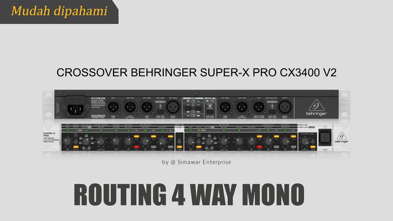 Routing Crossover 4 Way Mono - YouTube