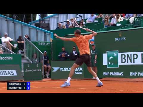 Daniil Medvedev's Epic Meltdown in Monte-Carlo! He smashed his racket 7 times and the crowd loved it