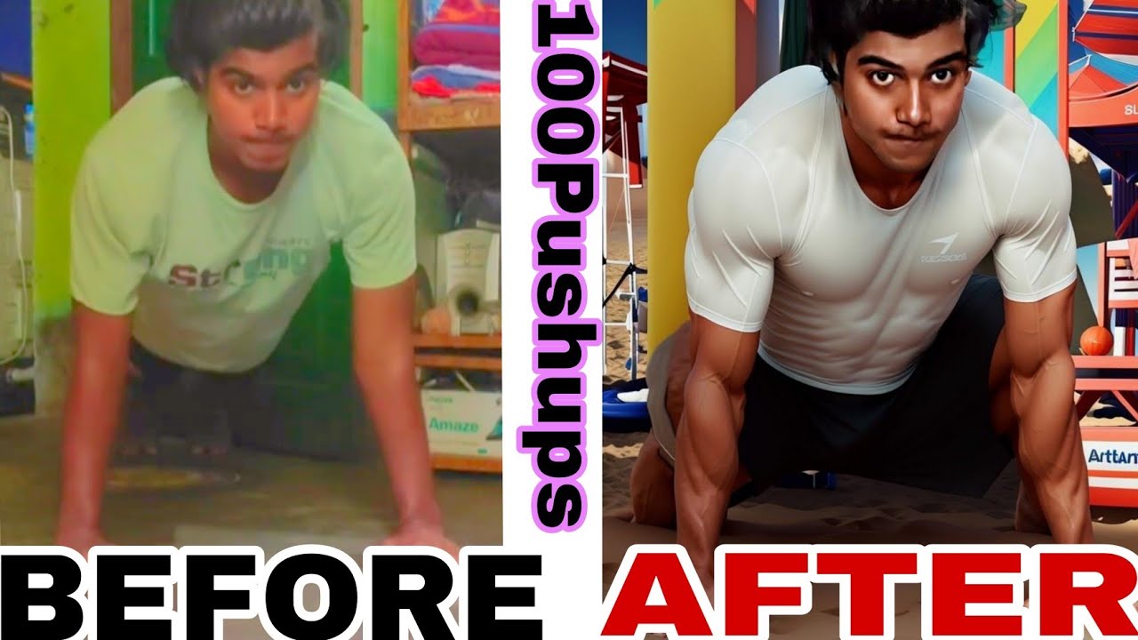 100 push-ups challenge every day ||body transformation workout at home ...