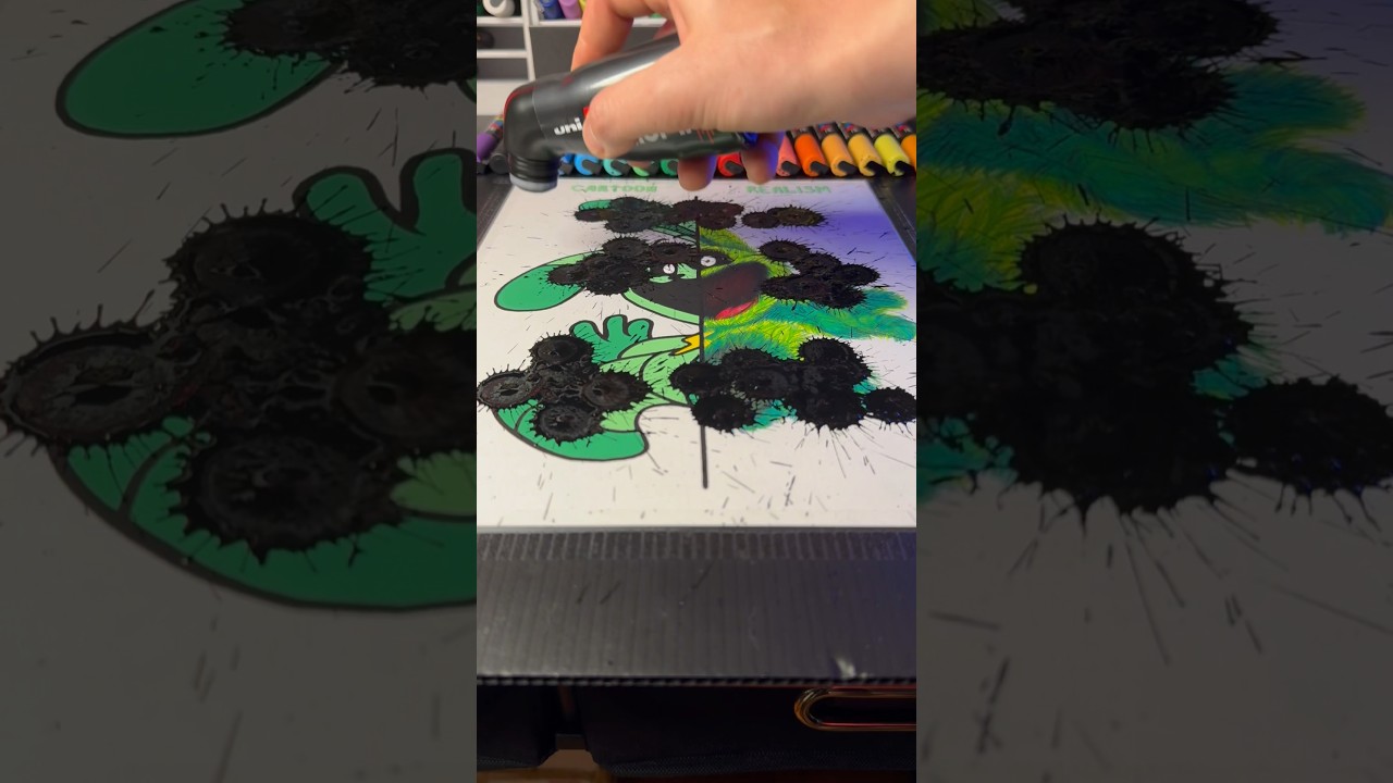 Drawing Hoppy Hopscotch🐰🥬NEON style😊 - YouTube