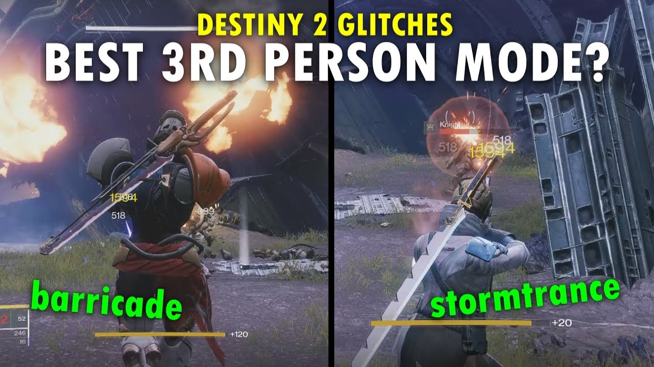 Destiny 2: 3rd Person Gliches Comparison (Barricade vs. Stormtrance vs ...