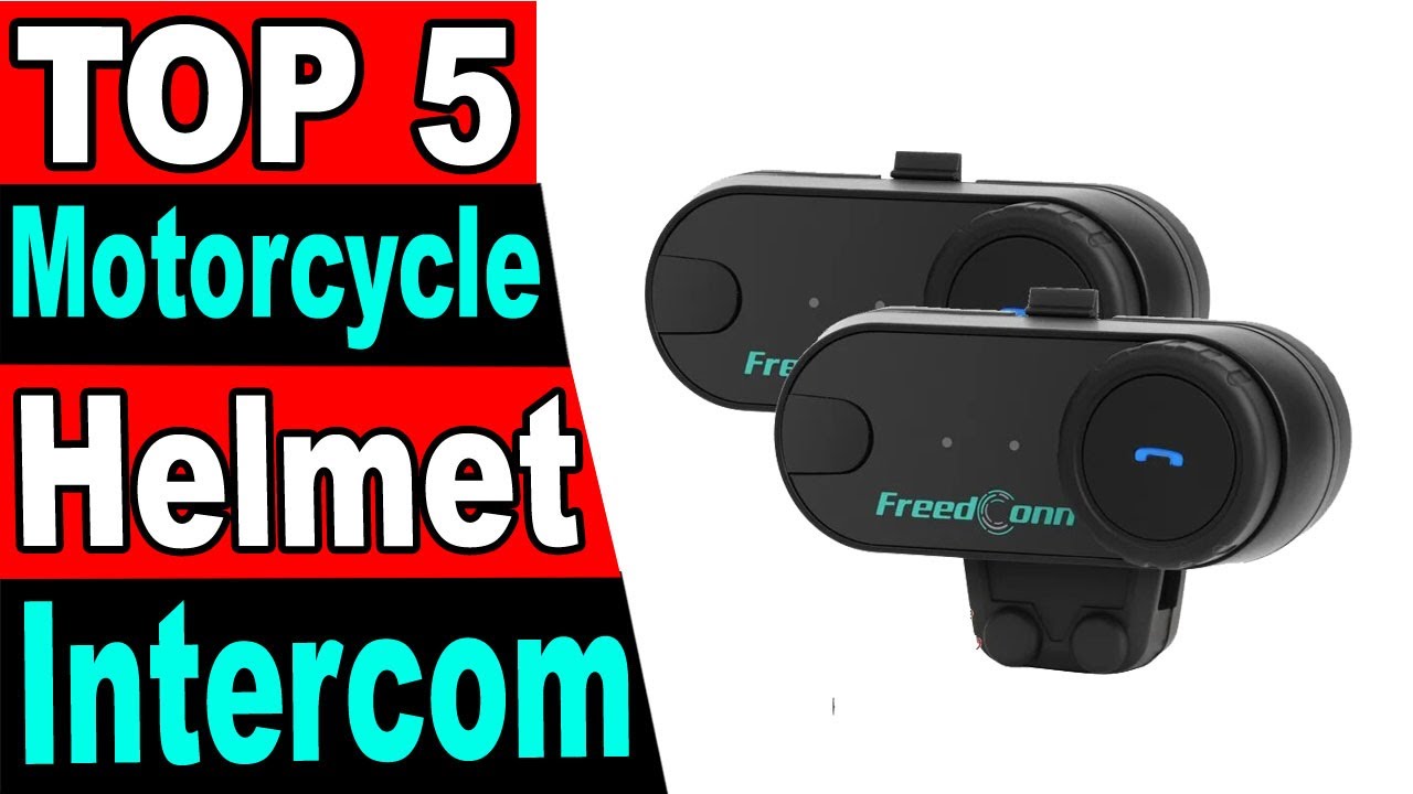 TOP 5 Best Motorcycle Helmet Intercom Review 2024 - YouTube