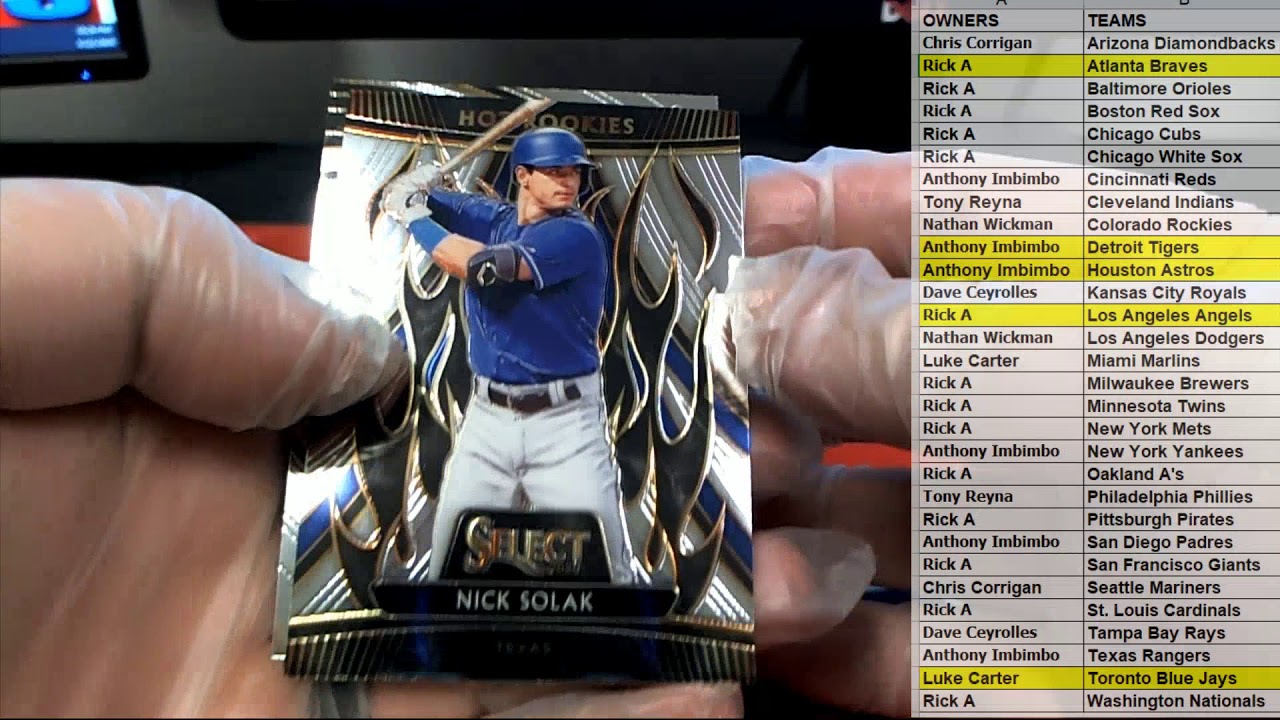 2020 Panini Select Baseball ID 19SELECTBB105 - YouTube