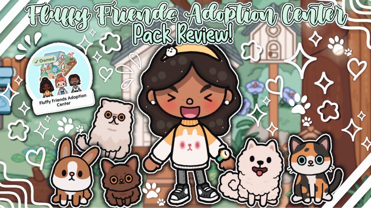 Fluffy Friends Adoption Center Pack Review!🐾🐶//*voiced!*🔊// Toca Life ...