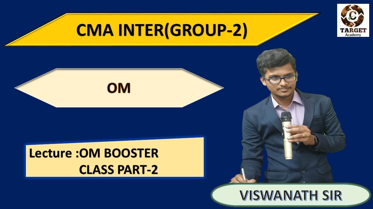 2.CMA_INTER_GROUP-2_OM_BOOSTER CLASSES_PART-2_BY_VISWANATH _SIR #cma#ca ...