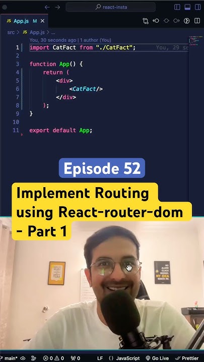 ReactJS me routing kaise implement kare? 🥲 #reactjs - YouTube