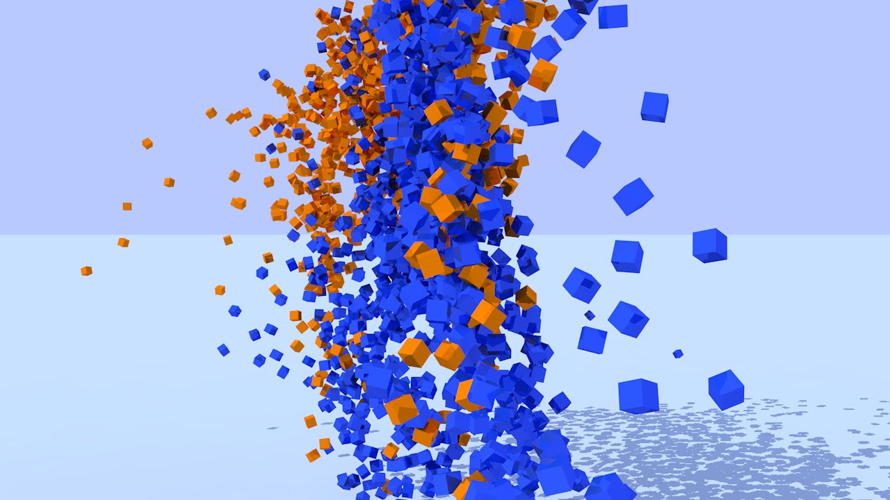 Colliding Cubes (Animation) - YouTube