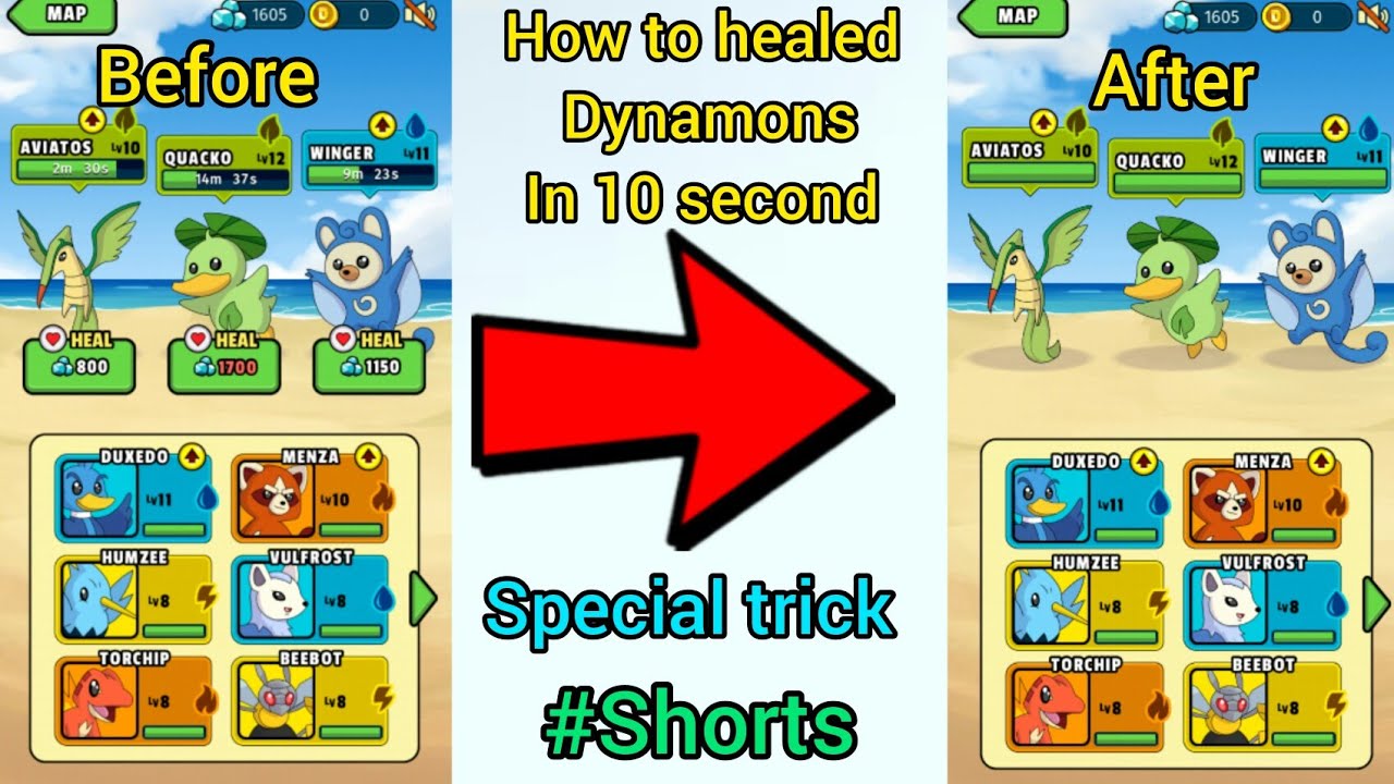 How to healed Dynamons in Dynamons,Dynamons 2,Dynamons world 10 second ...