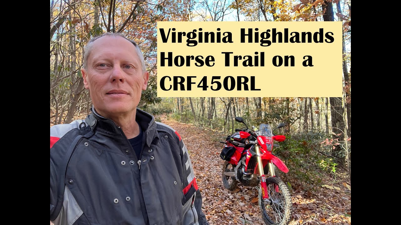 Virginia USA Highlands Horse Trail on a CRF450RL - YouTube