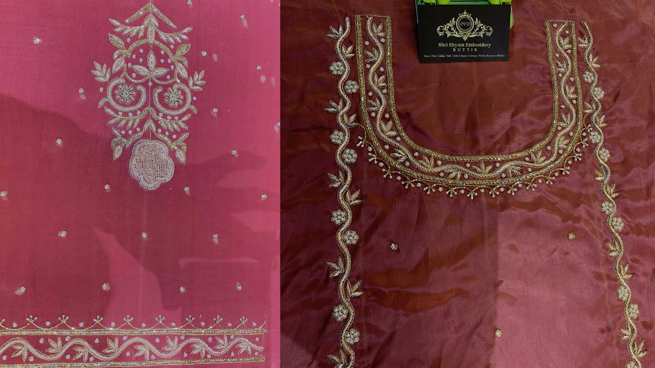 hand work suit design | suits handwork design |aari work suit design ...