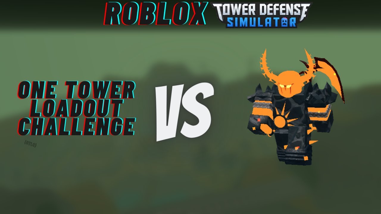 THE ONE TOWER LOADOUT CHALLENGE VS MOLTEN MODE - ROBLOX TDS - YouTube