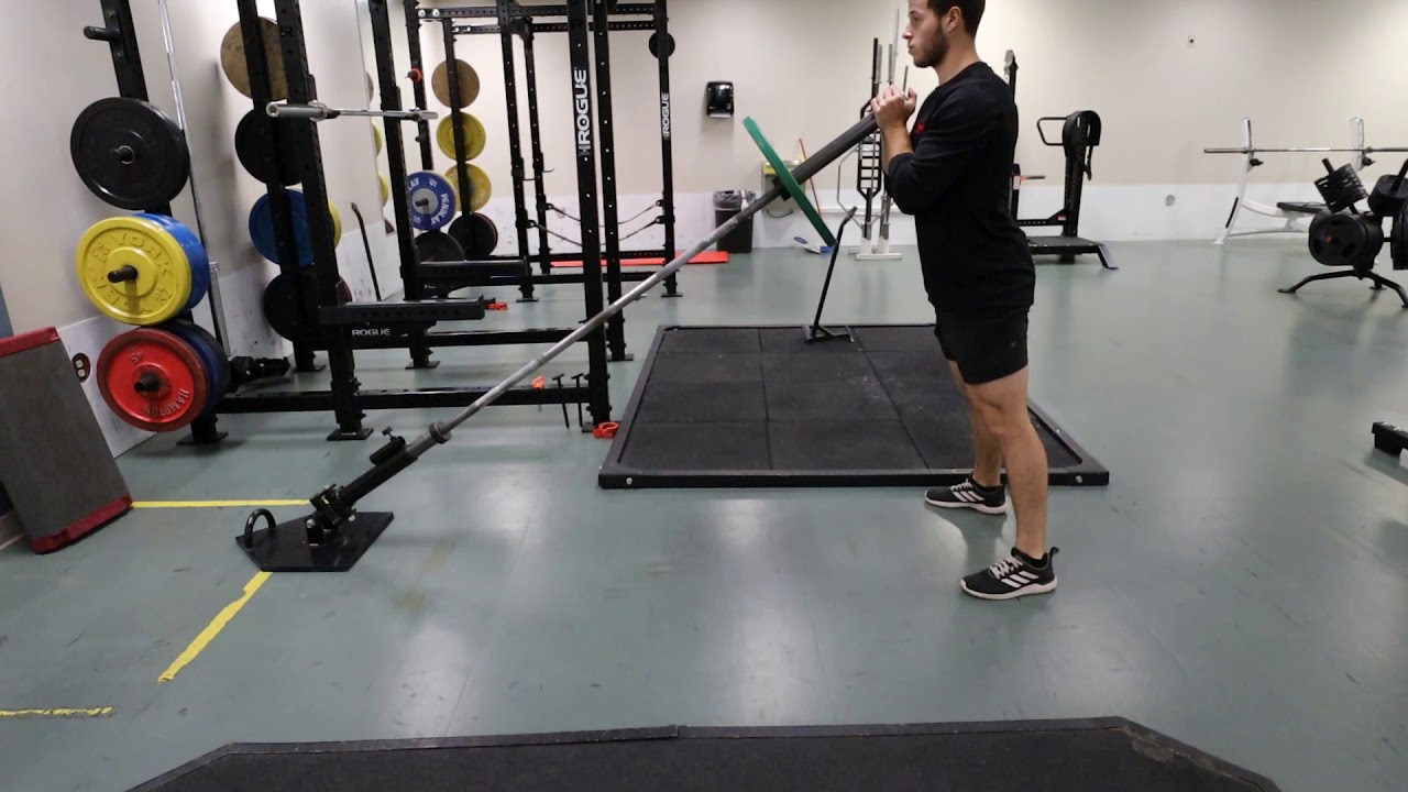 Landmine Front Squat - YouTube