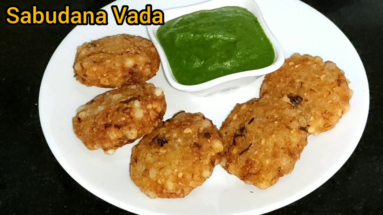 Sabudana Vada/ Tapioca Pearls Vada| Evening Snacks Recipe - YouTube