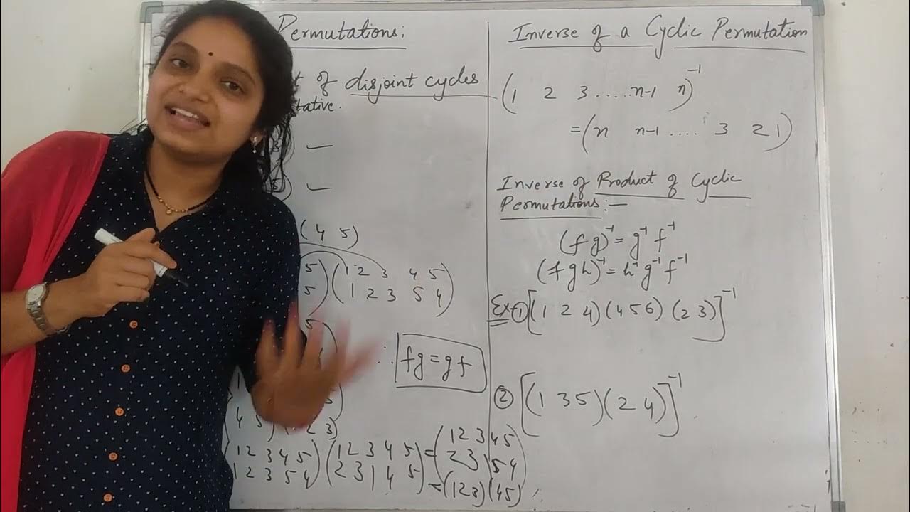 Disjoint Cyclic Permutations are Commutative l Inverse of Cyclic Permutation l Inverse of ...