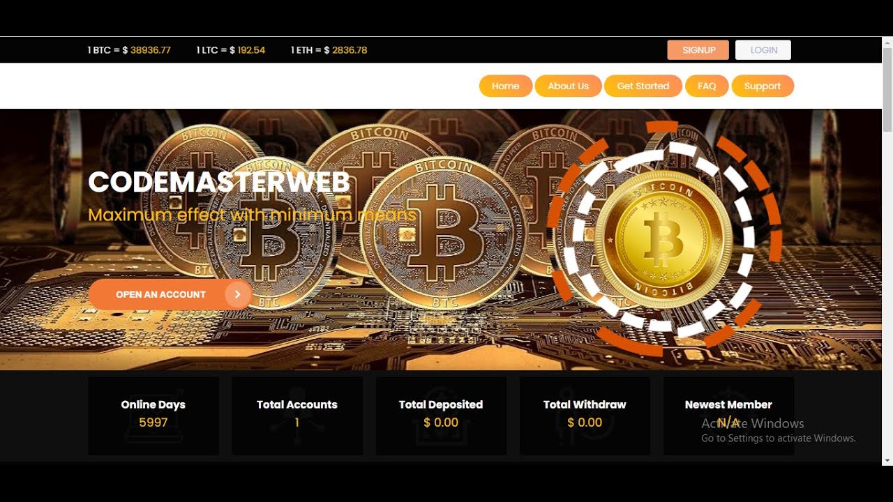 How To Design Bitcoin Hyip Investment Website - YouTube