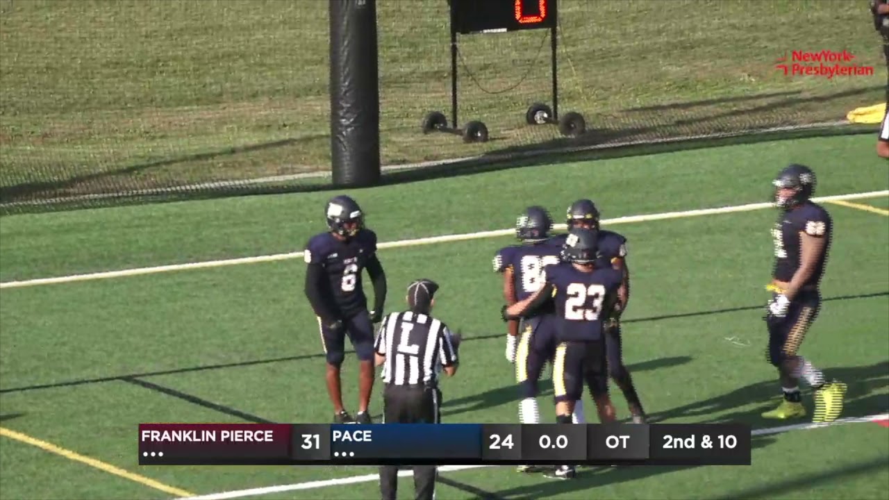 Pace Football Highlights vs. Franklin Pierce (39-31 W, OT) - YouTube