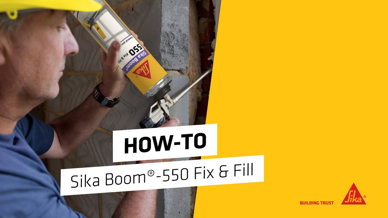 Sika Boom®-550 Fix & Fill: der vielseitige PU-Schaum! - YouTube