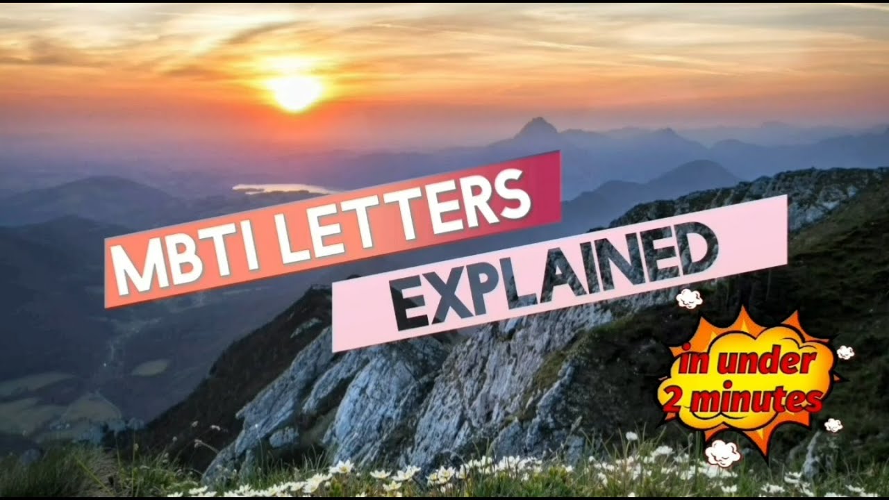 MBTI letters explained in under 2 minutes (Myers Briggs personality ...