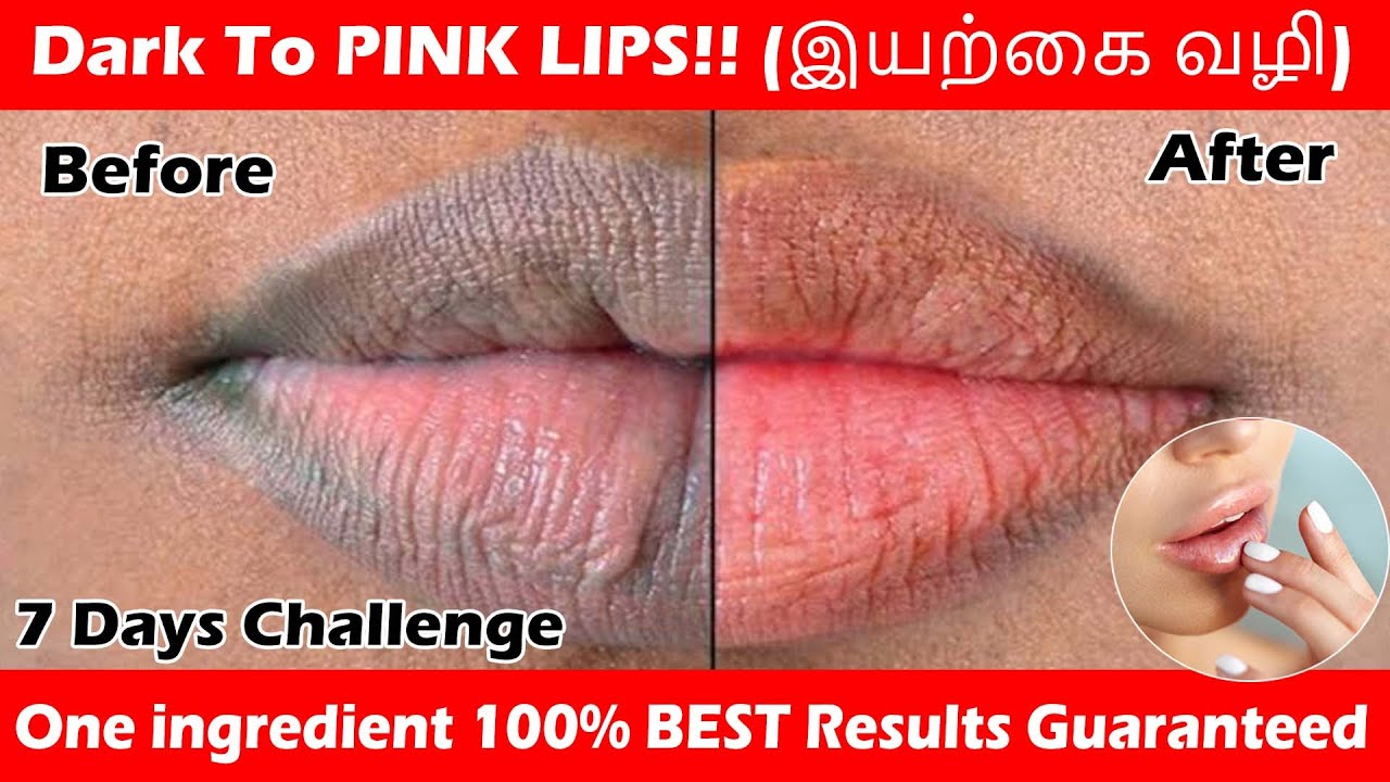 One ingredient Pink lip challenge 😍 ️ live result in 7 days | Get pink ...