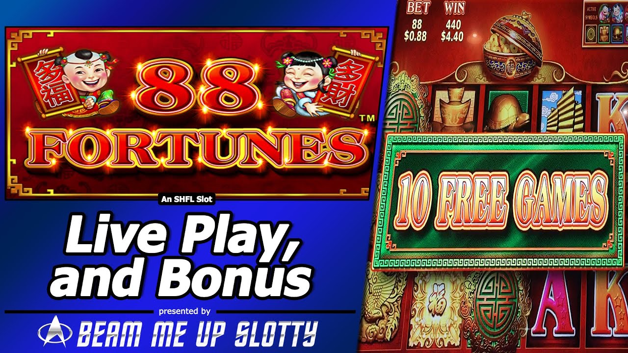 88 Fortunes Slot - Live Play, Nice Win in Free Spins Bonus - YouTube