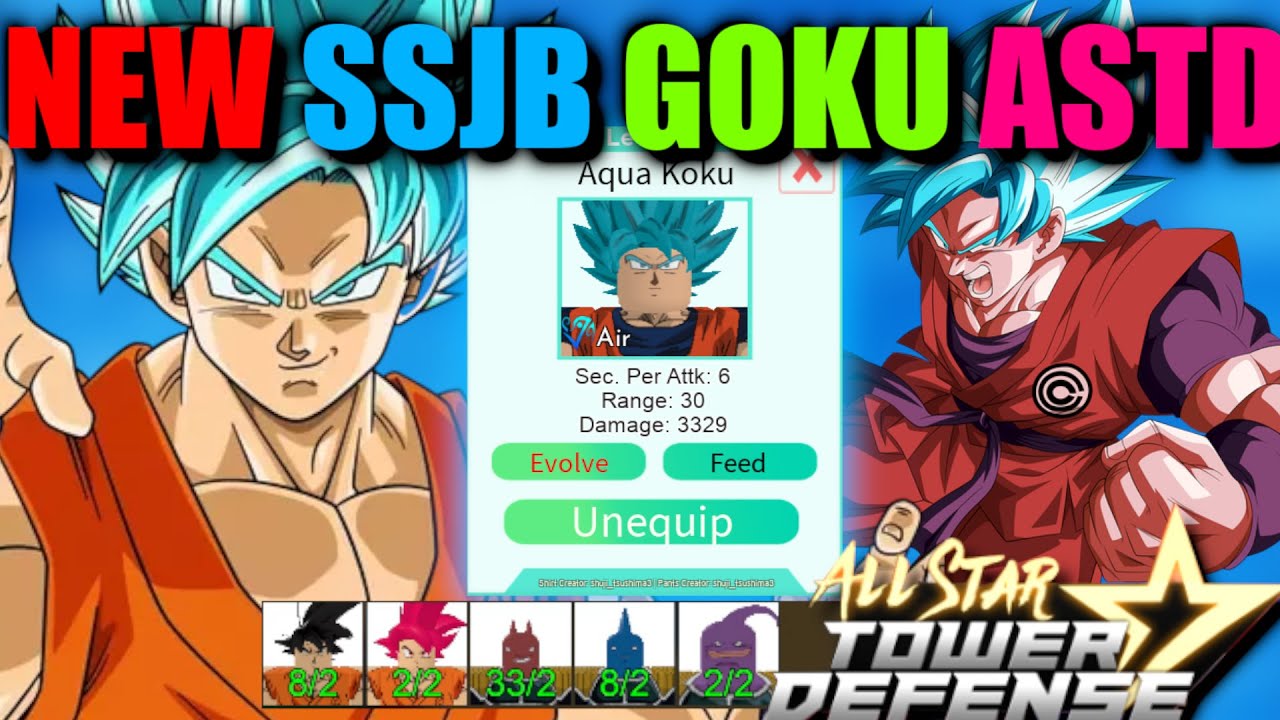 All Star Tower Defense [ASTD] NEW SSJB GOKU UPDATE [SSJB GOKU SHOWCASE ...