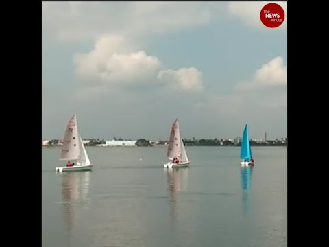 Navy sailboats at Coimbatore's Kuruchi lake attract a big crowd - YouTube