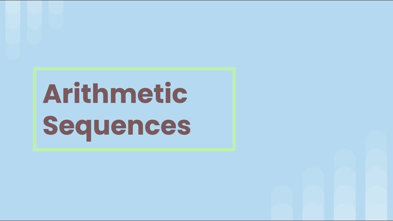 Arithmetic Sequences for ACT Math Part 2 - YouTube