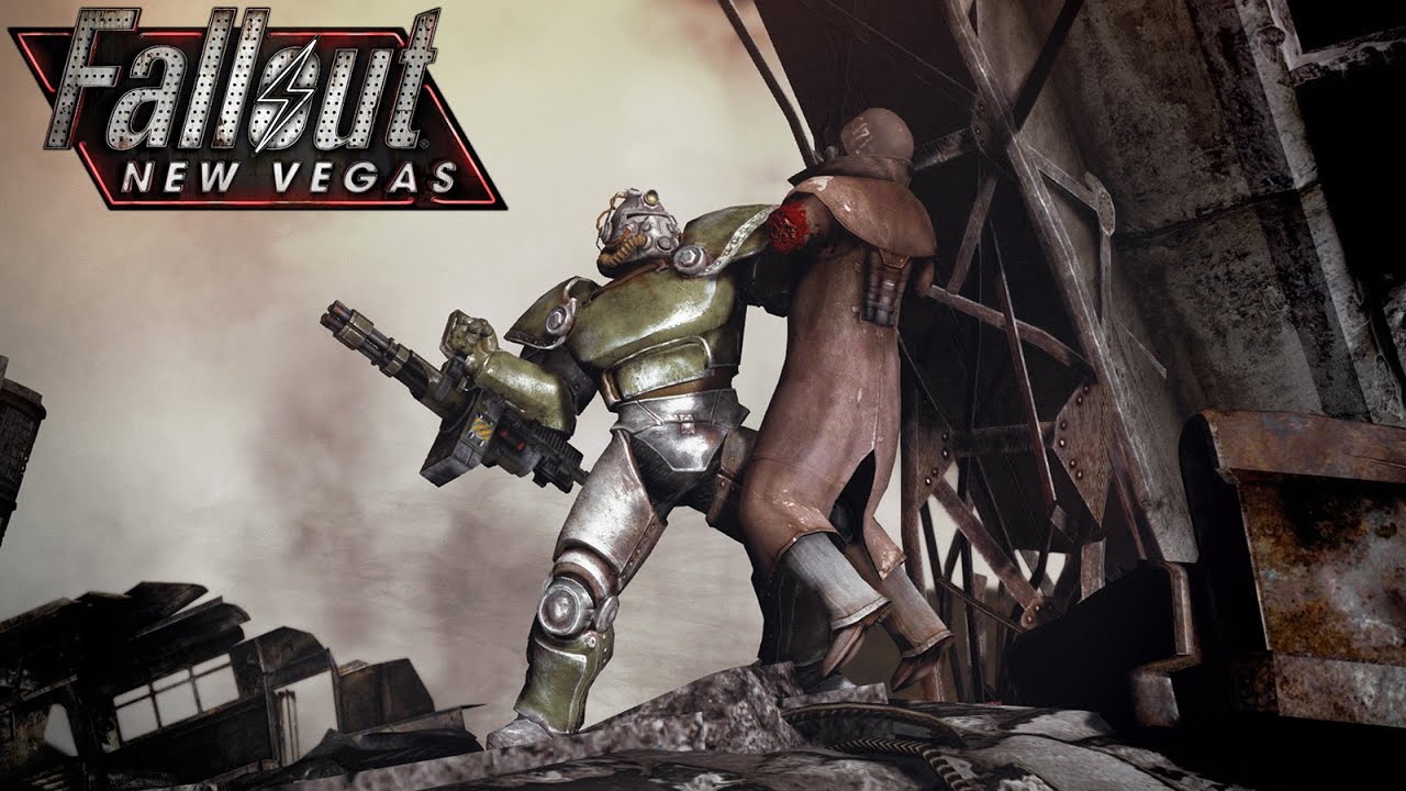 Fallout New Vegas - One-Handed Minigun - YouTube
