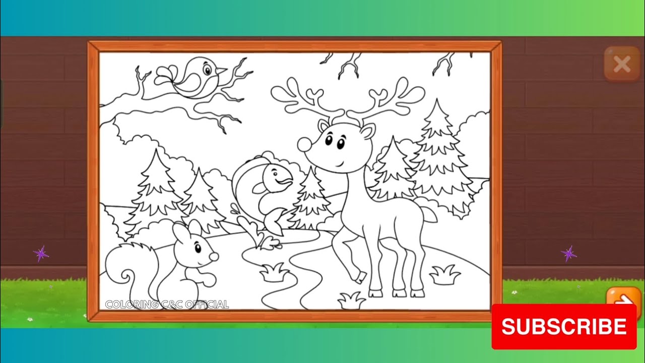 Mewarnai Gambar Rusa dan Sapi l Coloring deer and cow #coloringbook # ...