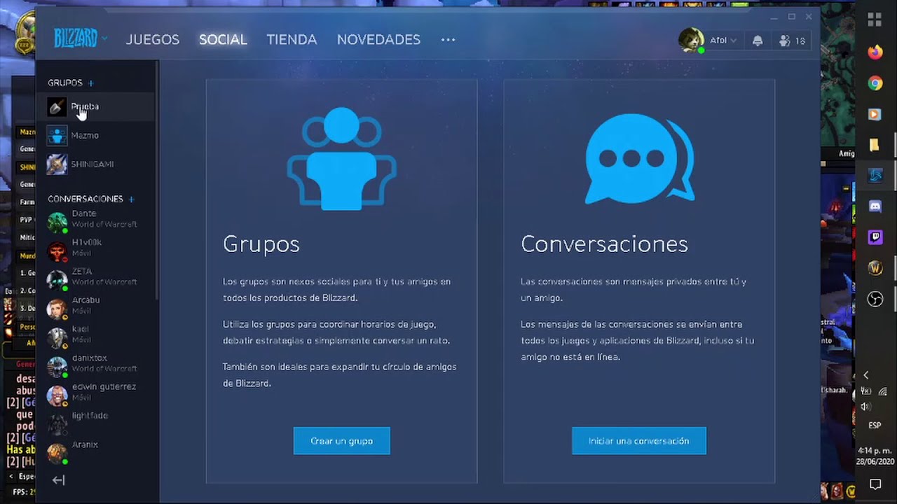 Video como usar chat de wow!! - YouTube