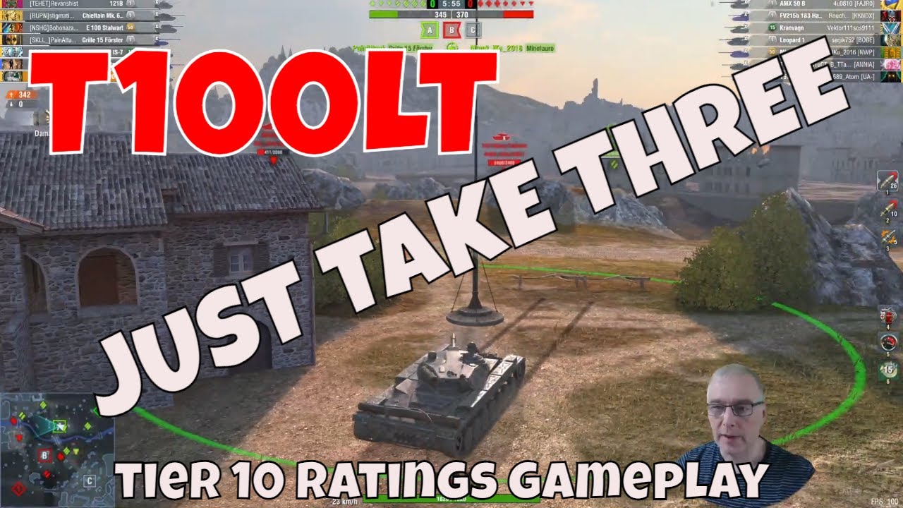 Just Take Three - T100LT Tier 10 Light Gameplay - YouTube