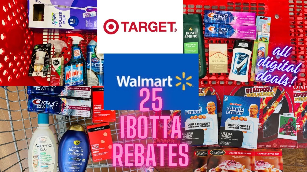 Midweek Walmart and Target Haul! 25 IBOTTA rebates! All digital deals ...