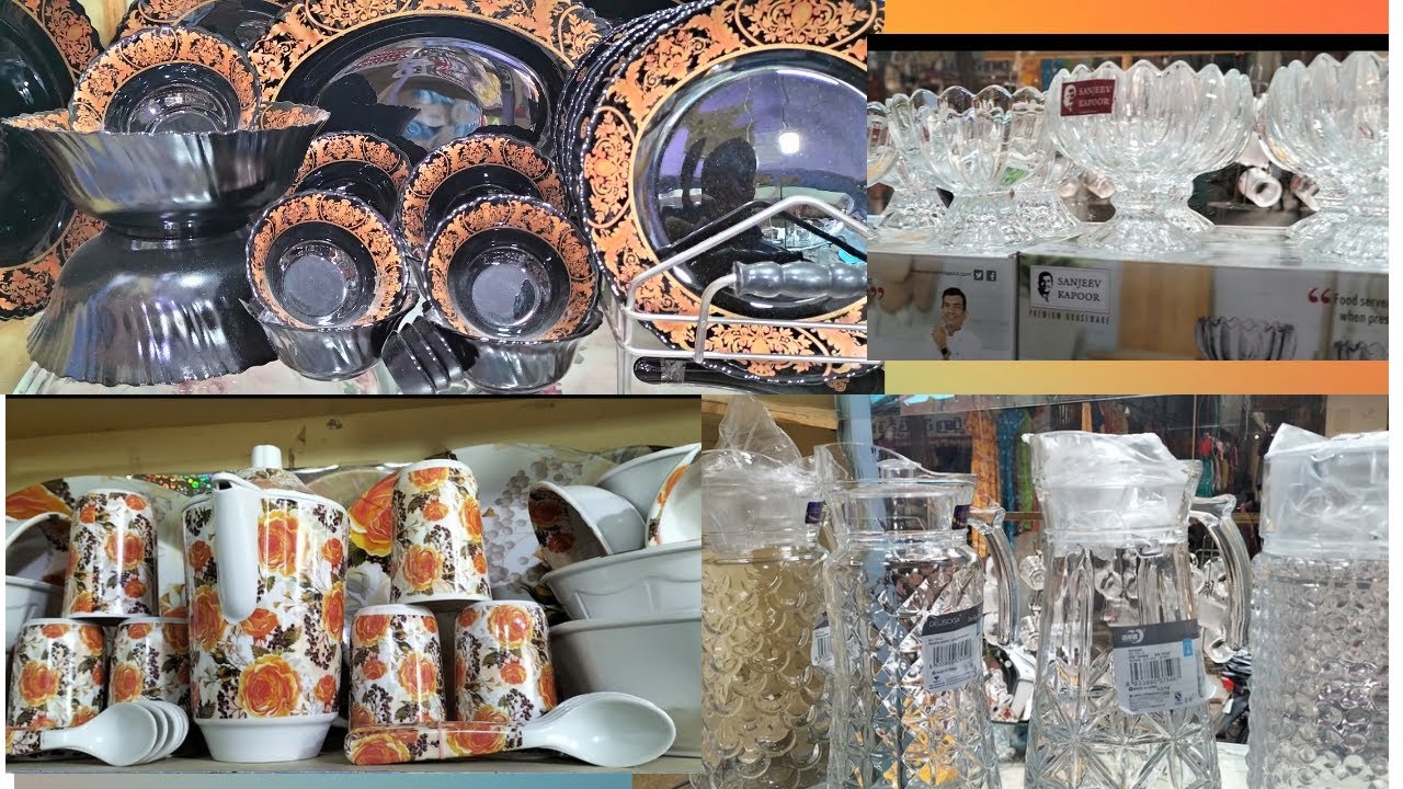 Crockery items , Jars, Dinner sets , icecream set , lemon set|| # ...