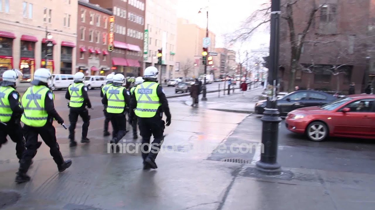 Riot police team marching and patrolling - YouTube