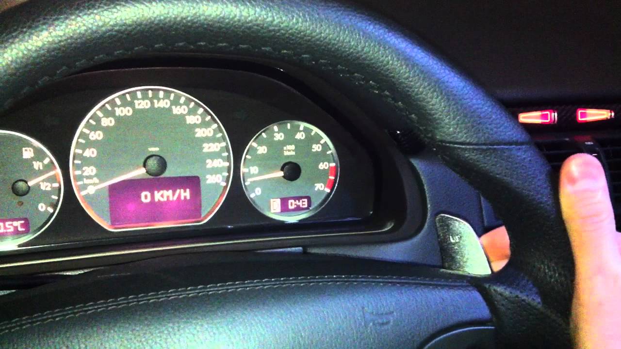 Paddle Shifter W210 E430 - YouTube