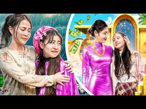 Rich Girl Suddenly Has A Poor Mom | Rich And Poor Mom Daughter Swap