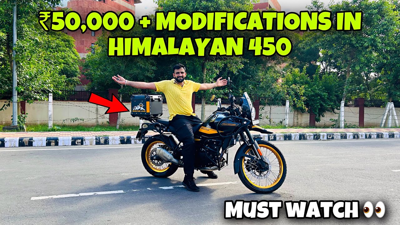 Most loaded Royal Enfield himalayan 450 in india | ₹50,000 ...