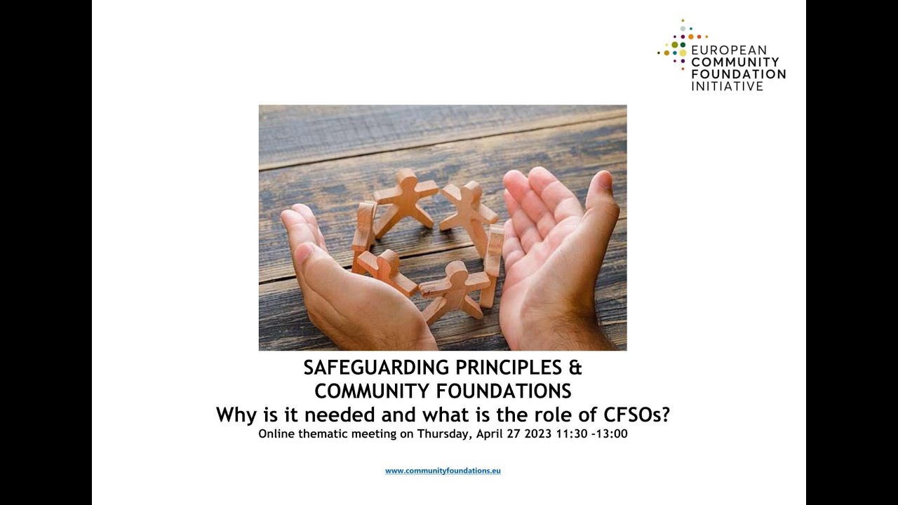 Safeguarding principles and community foundations - YouTube