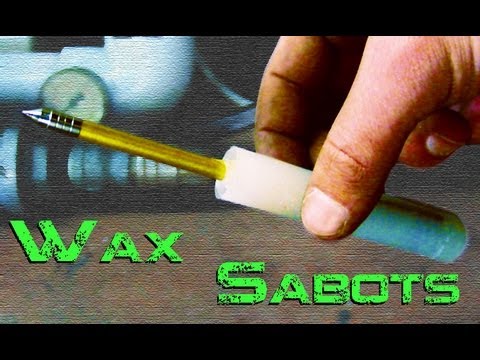 Casting Wax Sabots for Homemade Cannons - YouTube